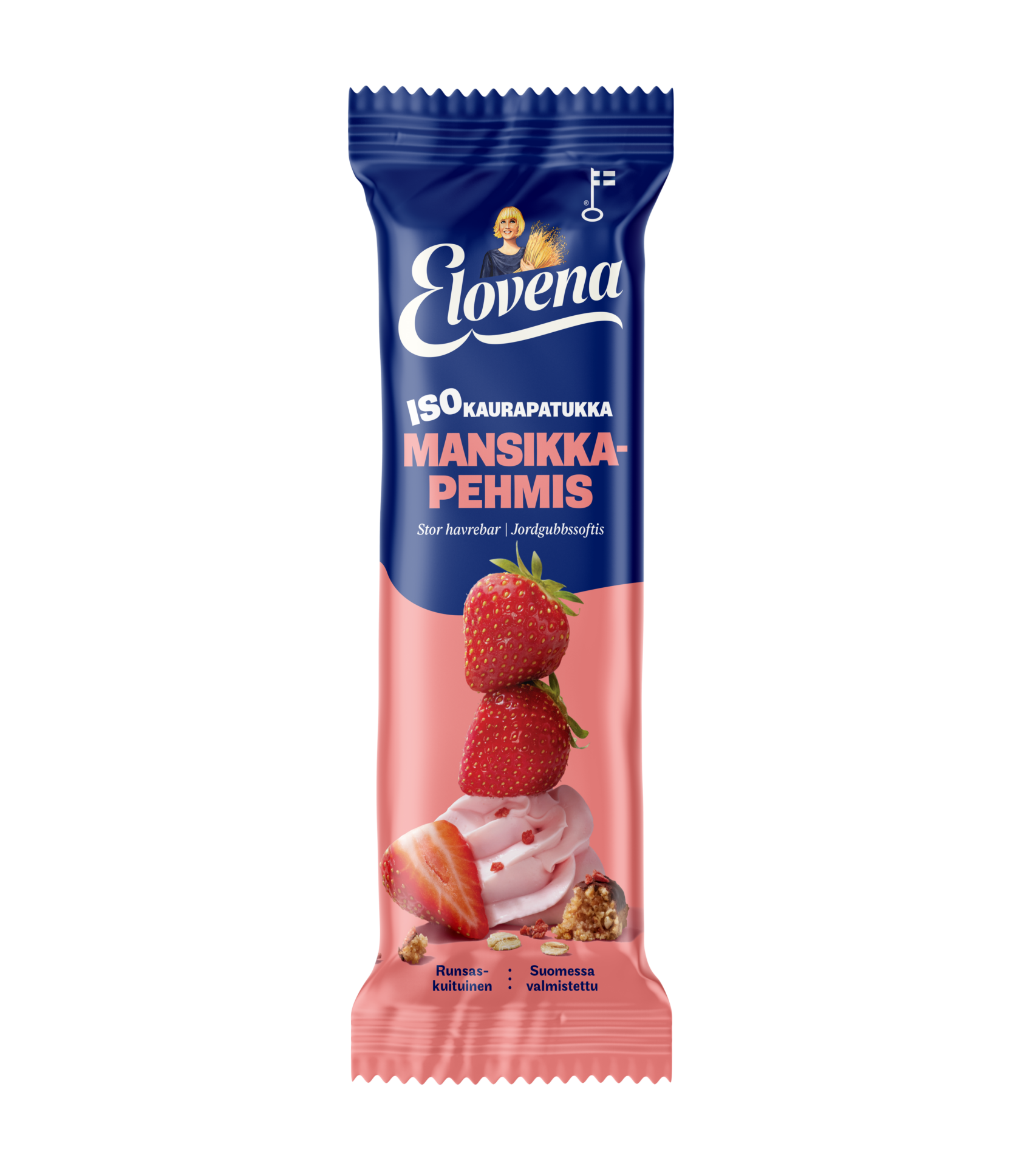 Elovena Iso kaurapatukka Mansikkapehmis - elovena.fi